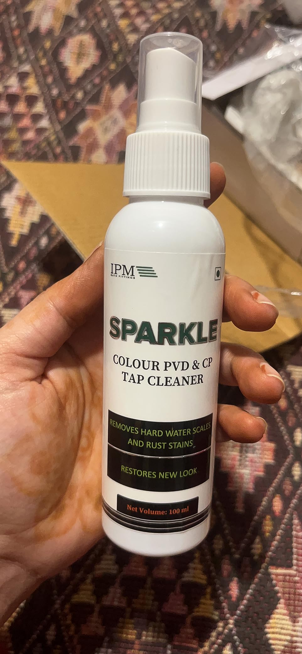 Sparkle Taps Cleaner For Limescale Deposits and Hard Water Scales On ...