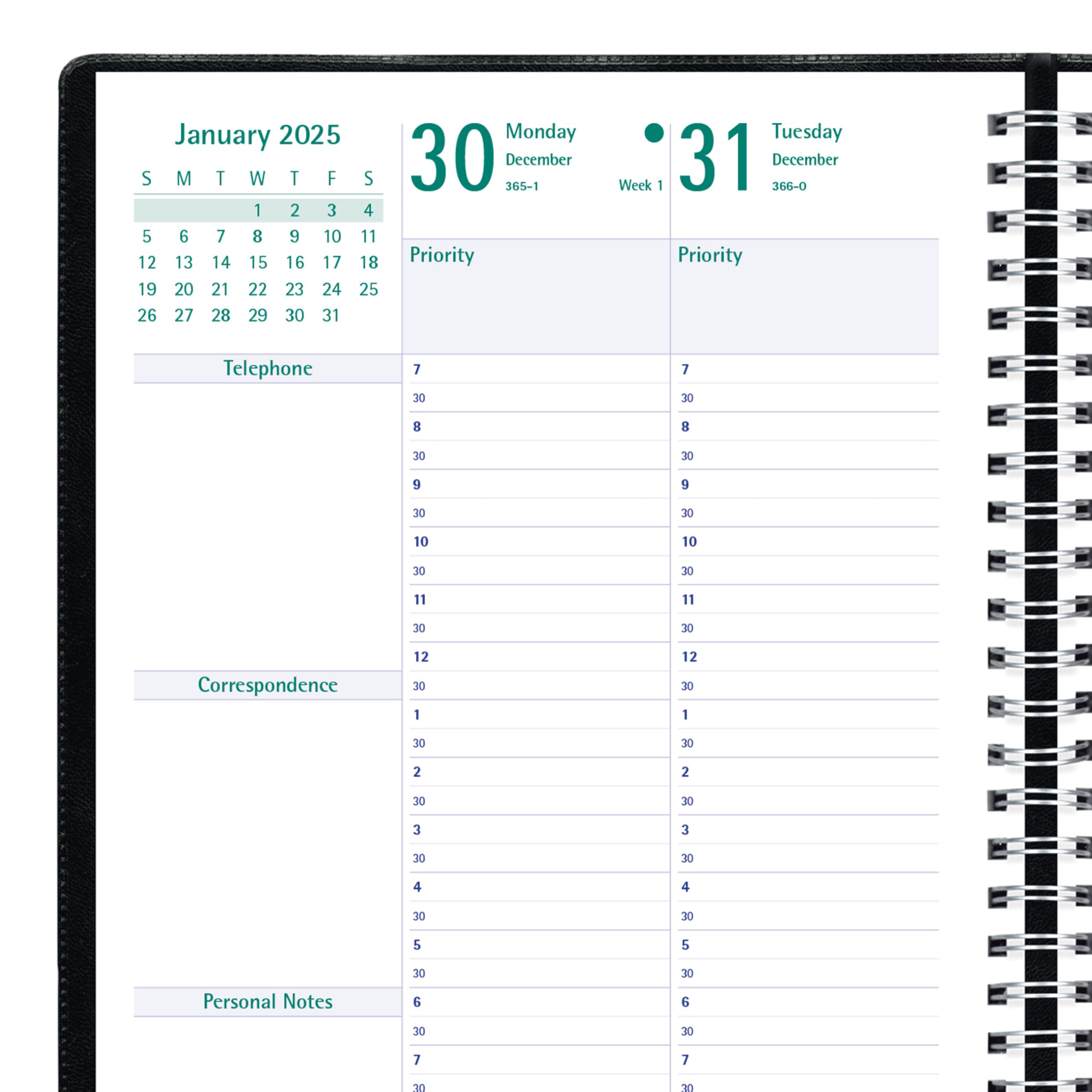 Brownline Daily Planner 2026 Timanager® Weekly Planner 2026, English ...