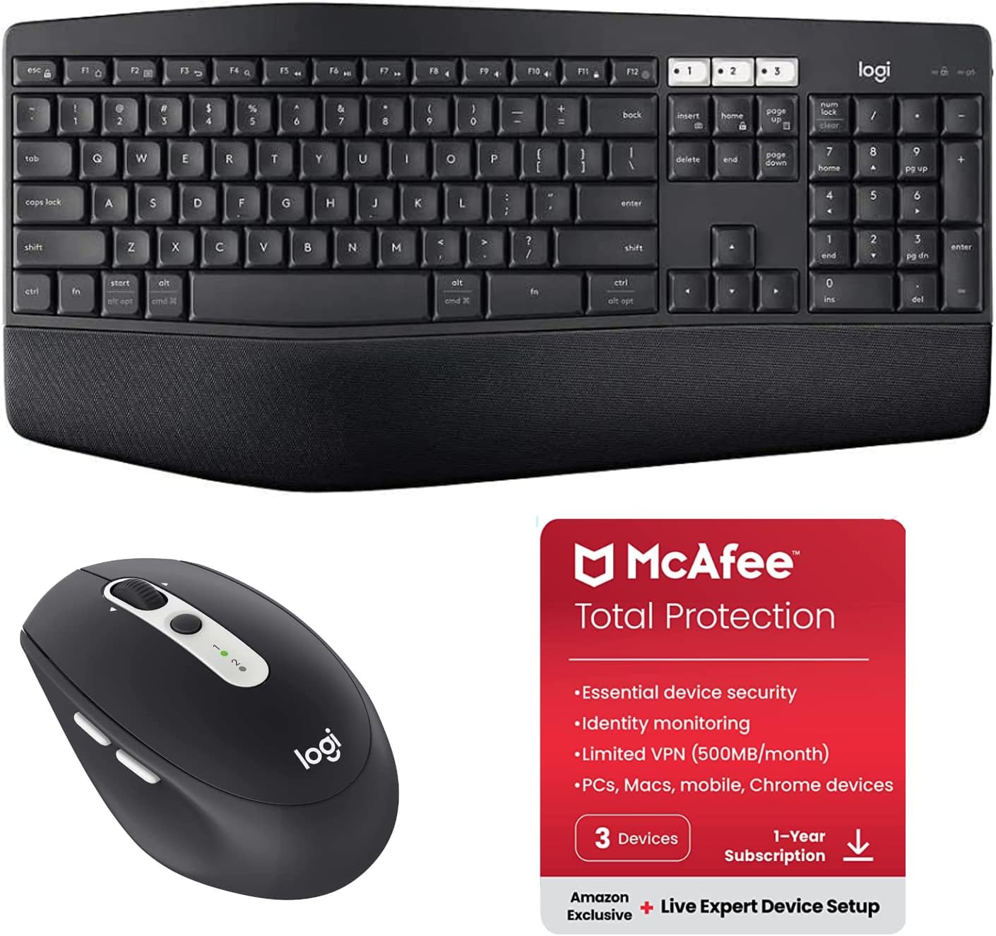 Amazon.com: EXCLUSIVE BUNDLE | Logitech MK825 Performance Wireless ...