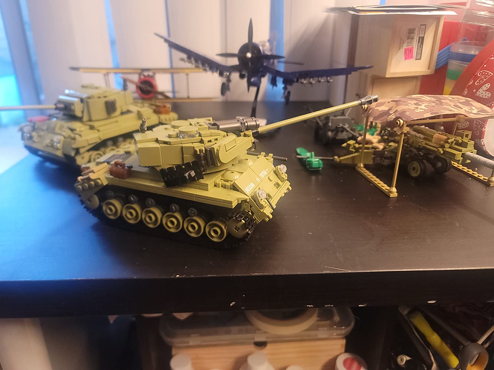 Amazon.com: Sluban WWII-Medium Tank M26E1/Super Pershing Building ...