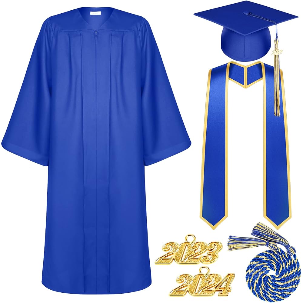 $6/mo - Finance Unisex Adult Graduation Gown Cap Tassel Set Matte ...
