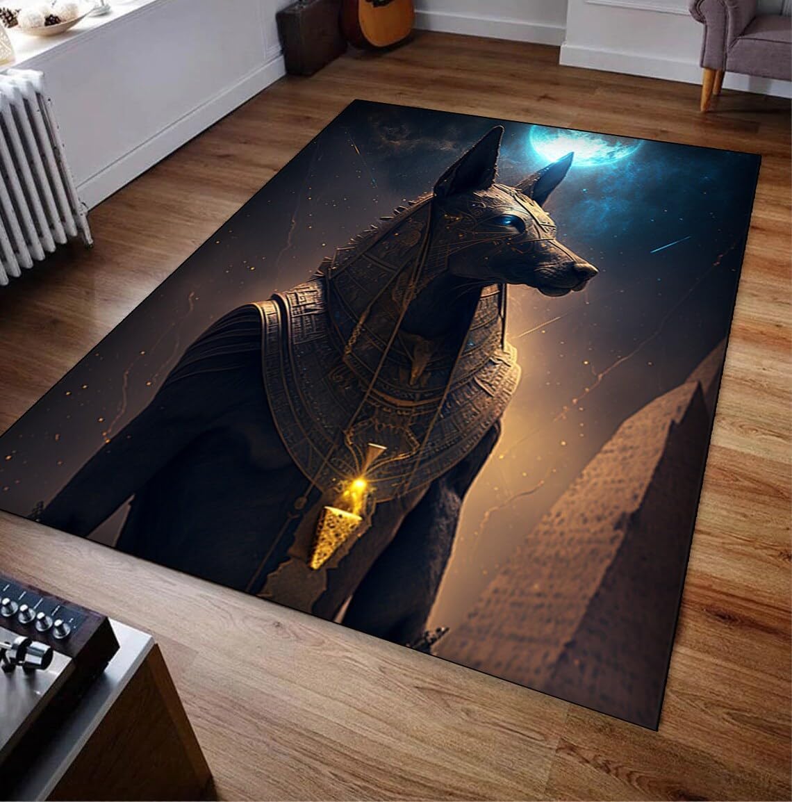 Amazon.com: Ancient Egyptian Rug,Anubis Rug,Egypt Pattern Rug,Gift for ...