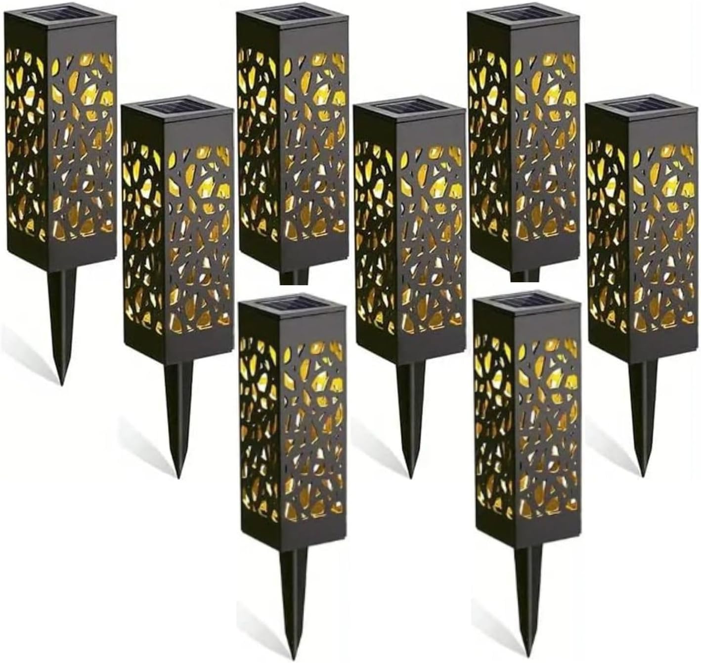 Gteetoo Path Lights 8Pack- NB-OL006 Solar Outdoor Lights, LED Solar ...