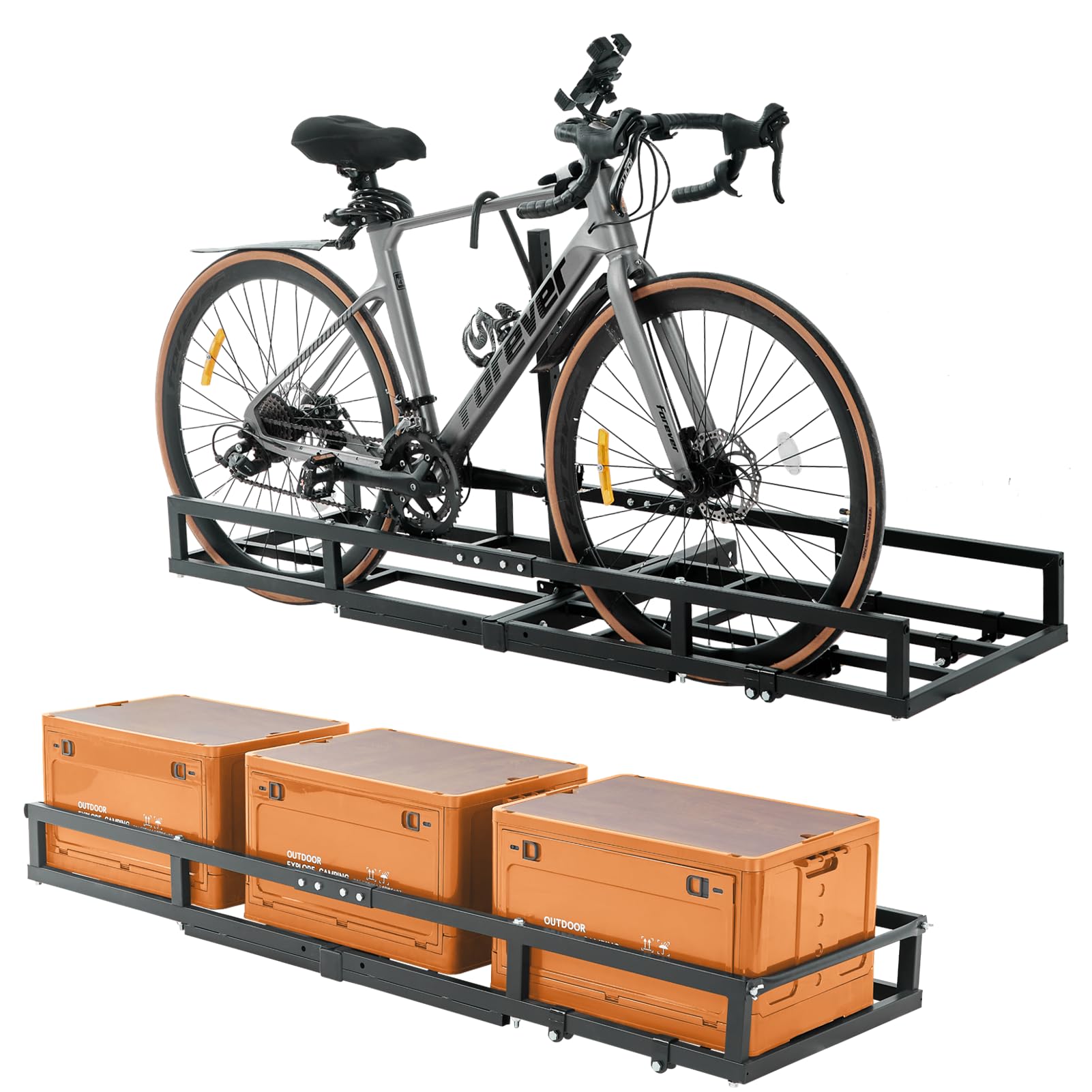 Amazon.com: Hitch Bike Rack for Car 2-Bike: Fits Ebike Fat-Tire Electric Bicycles Heavy-Duty ...