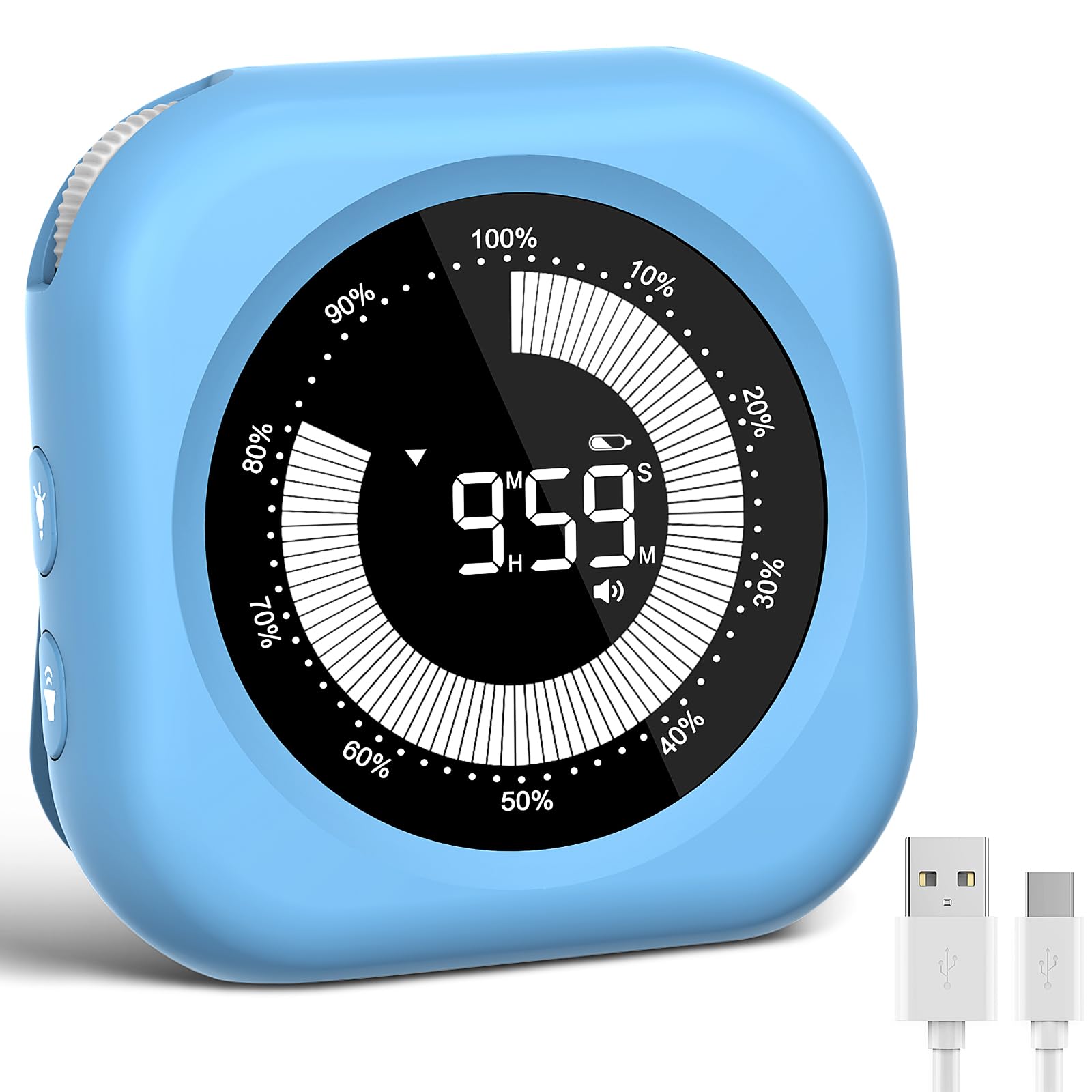 Amazon.com: Visual Timer for Kids Rechargeable, 10-Hour Digital Timer ...