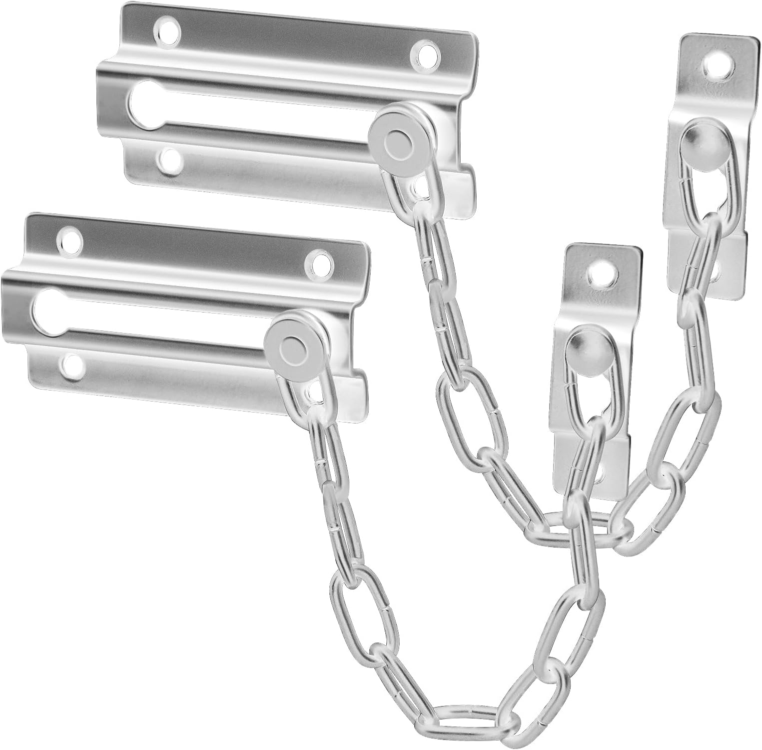 Door Chain Lock Door Latch - 2 Pack Security Safety Locks with 12 ...