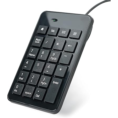 Wired Numeric Keypad, Ultra Slim Number Pad with 18 Keys for iMac/Mac ...