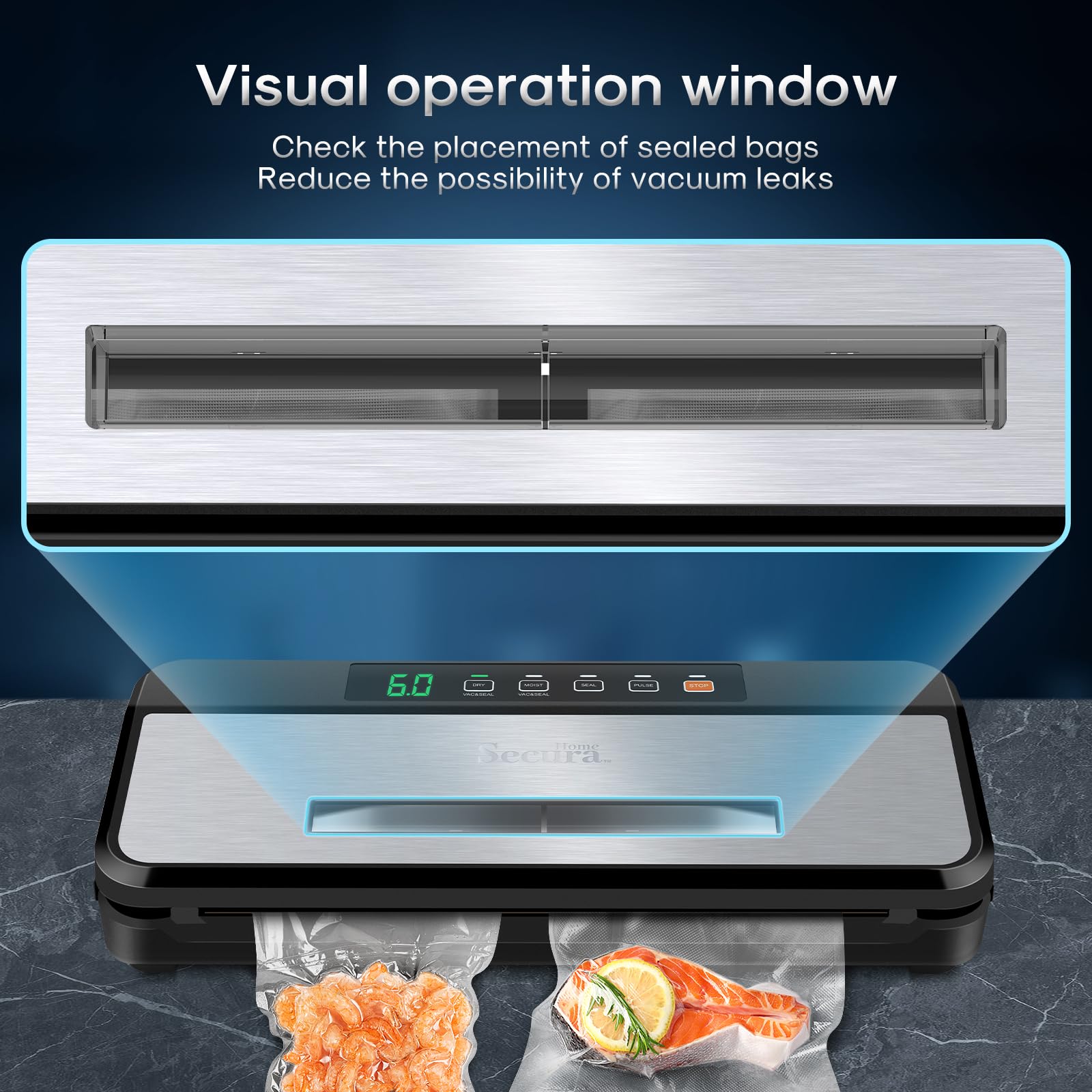 Snapklik.com : Secura Vacuum Sealer Saver Machine, Visual Operation ...
