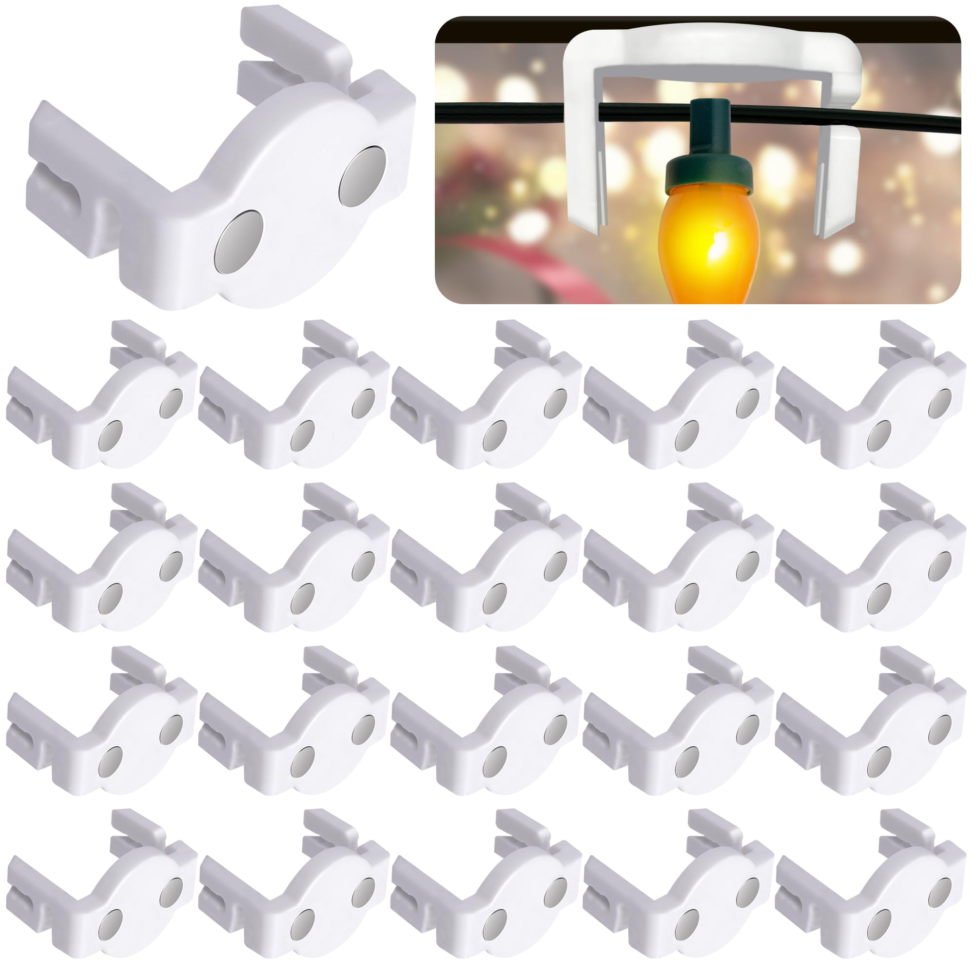 Amazon.com: Watayo Extra Strong Magnetic Christmas Light Clips ...