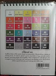 Amazon.com: SOUTHERN LOTUS Color by Number Butterfly & Flower Patterns Spiral Coloring Book ...