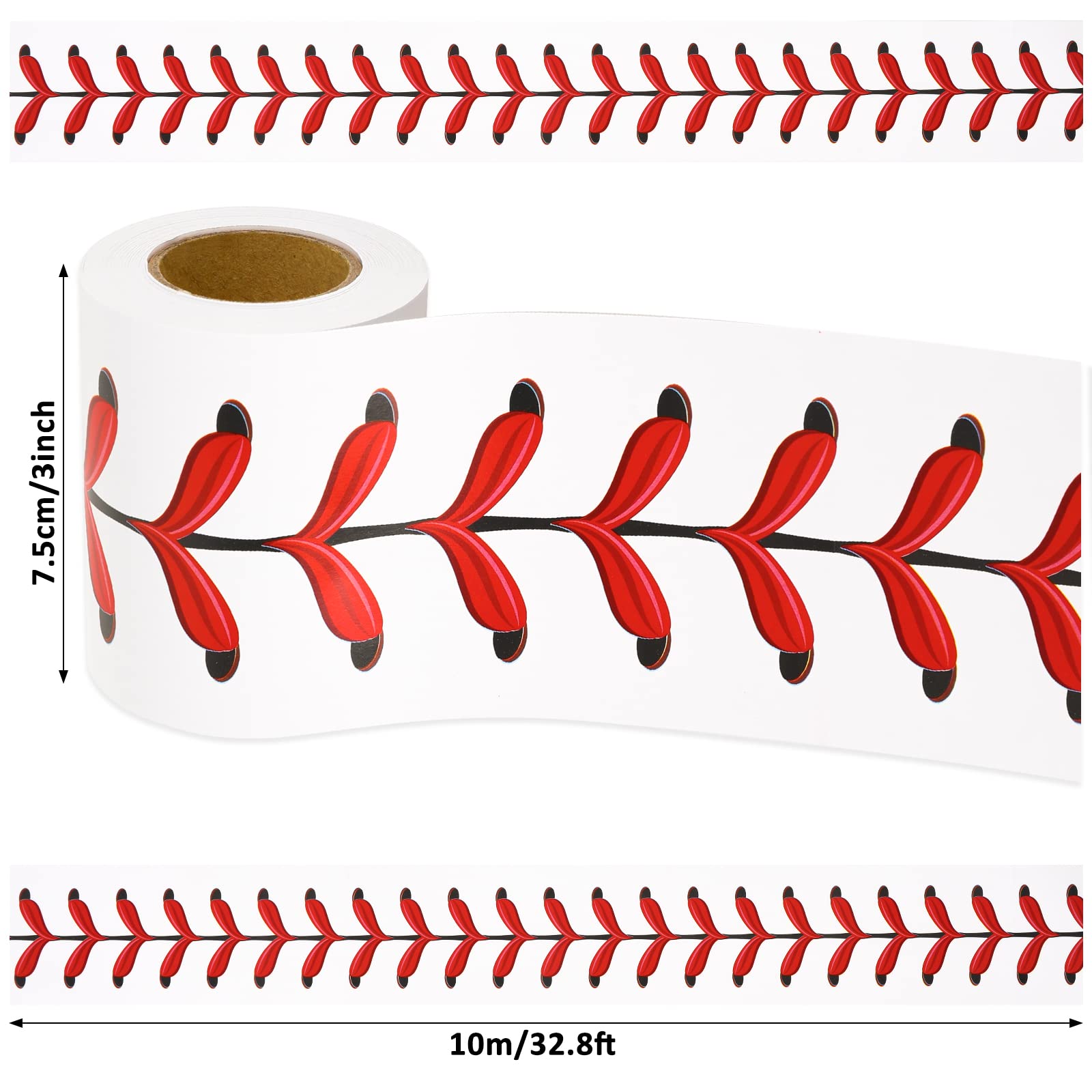 Snapklik.com : 32.8ft Baseball Bulletin Board Borders Sport Theme Die ...