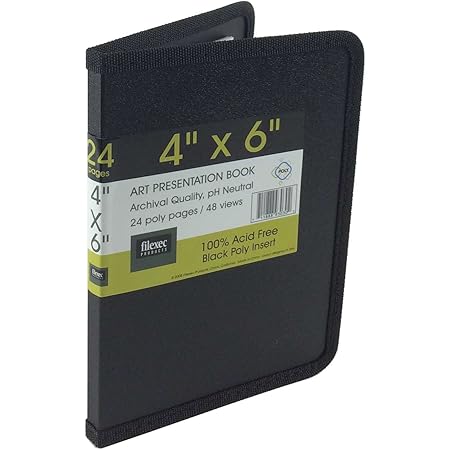 Filexec Products Art Presentation Book, 9"x12", 24Page/48 Views (93130 ...