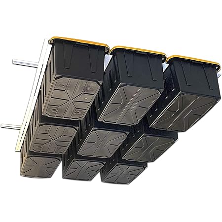 Amazon.com: E-Z Garage Storage Tote Slide Overhead Garage Storage Rack ...