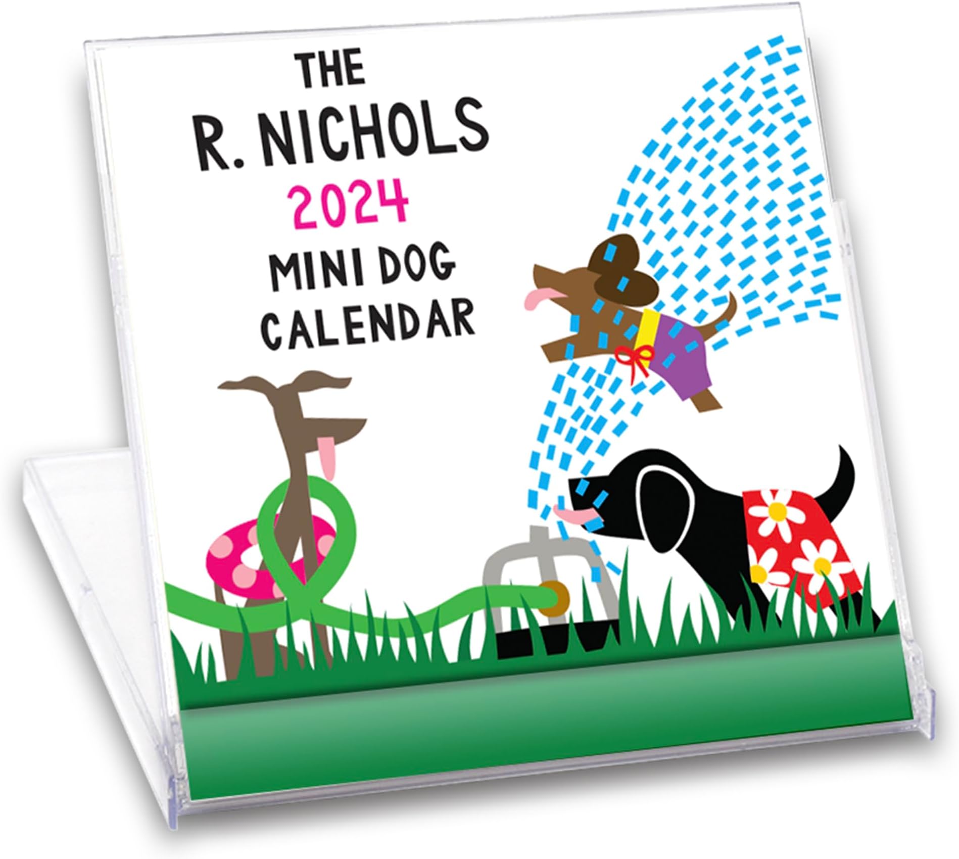 Amazon.com : R. Nichols Mini Dog Desk Calendar 2024 - Standing Monthly ...