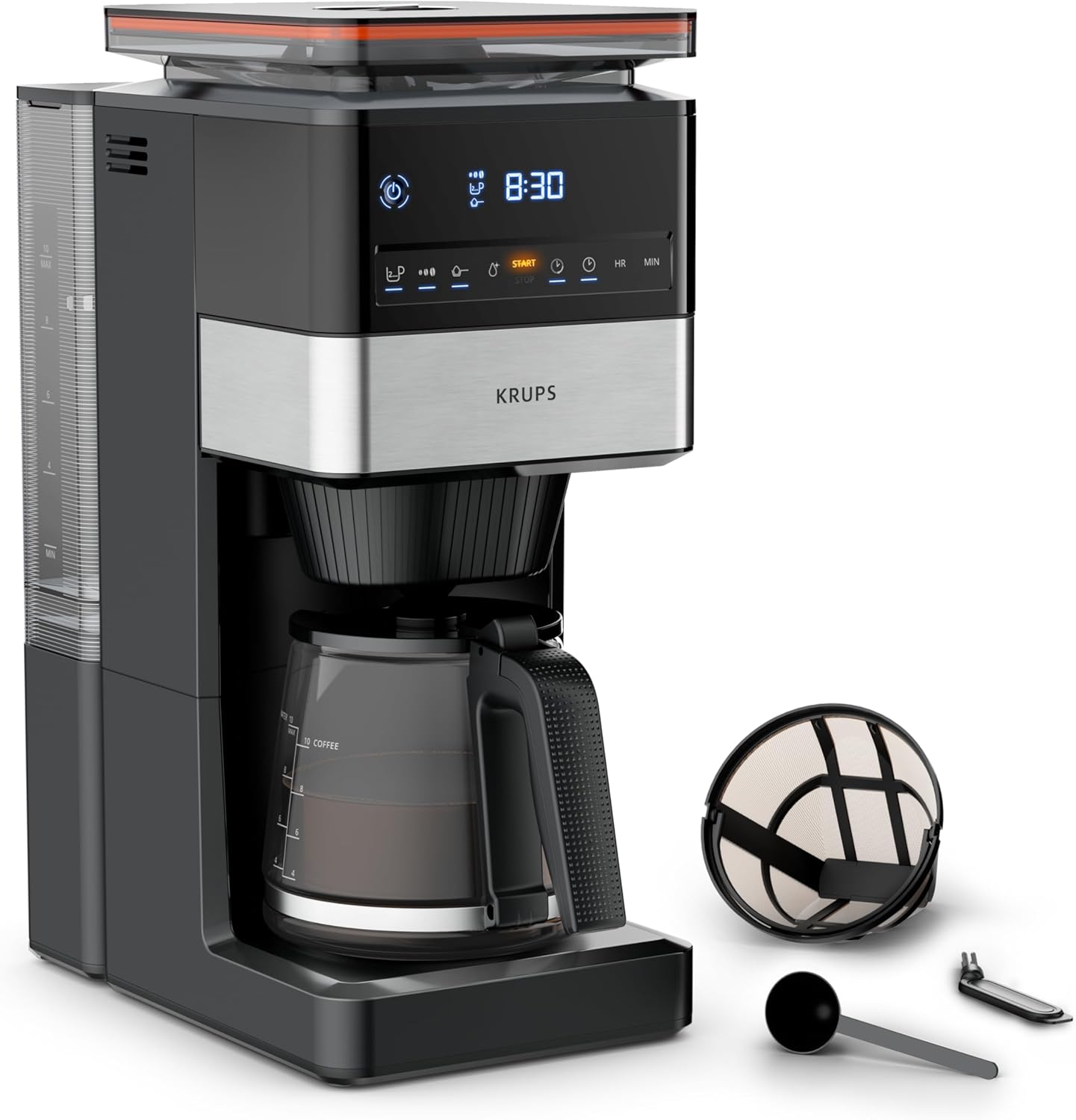 Amazon.com: KRUPS Grind Brew Aroma, Filter Coffee Maker, Detachable Conical Grinder, Easy ...