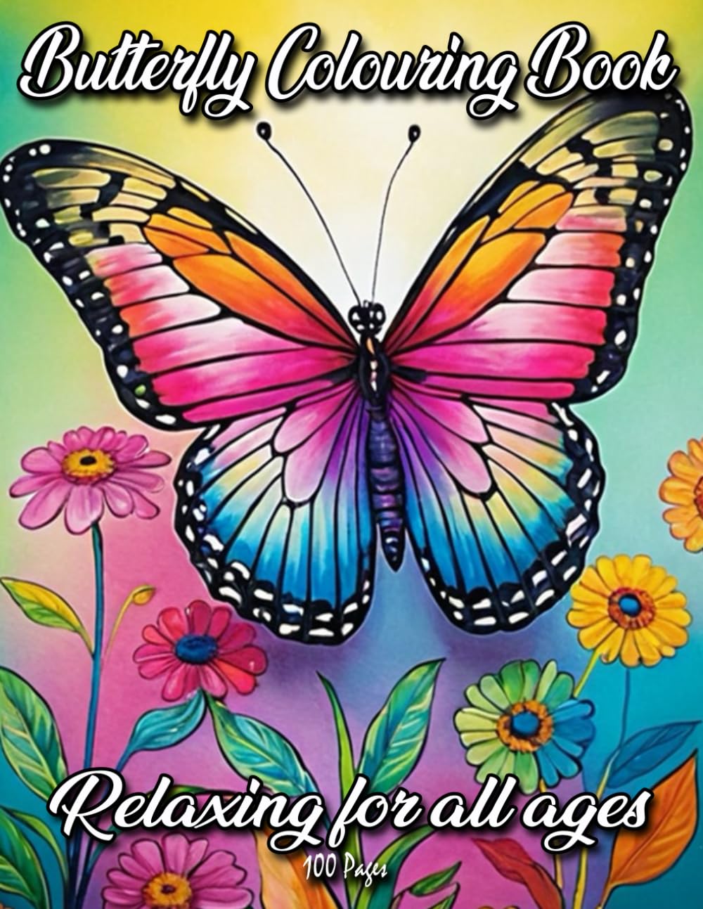 Amazon.com: Butterfly Colouring Book: A Relaxing Colouring Journey with ...