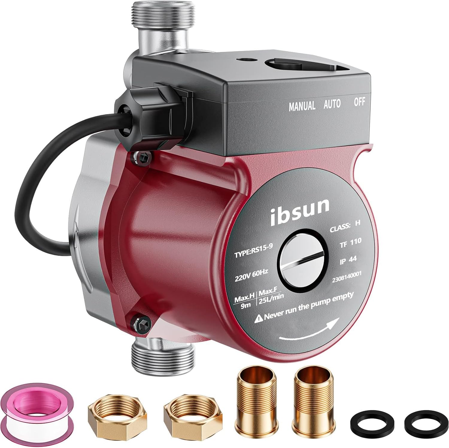 ibsun Water Booster Pump Hot Water Recirculating Pump, Water Circulator ...