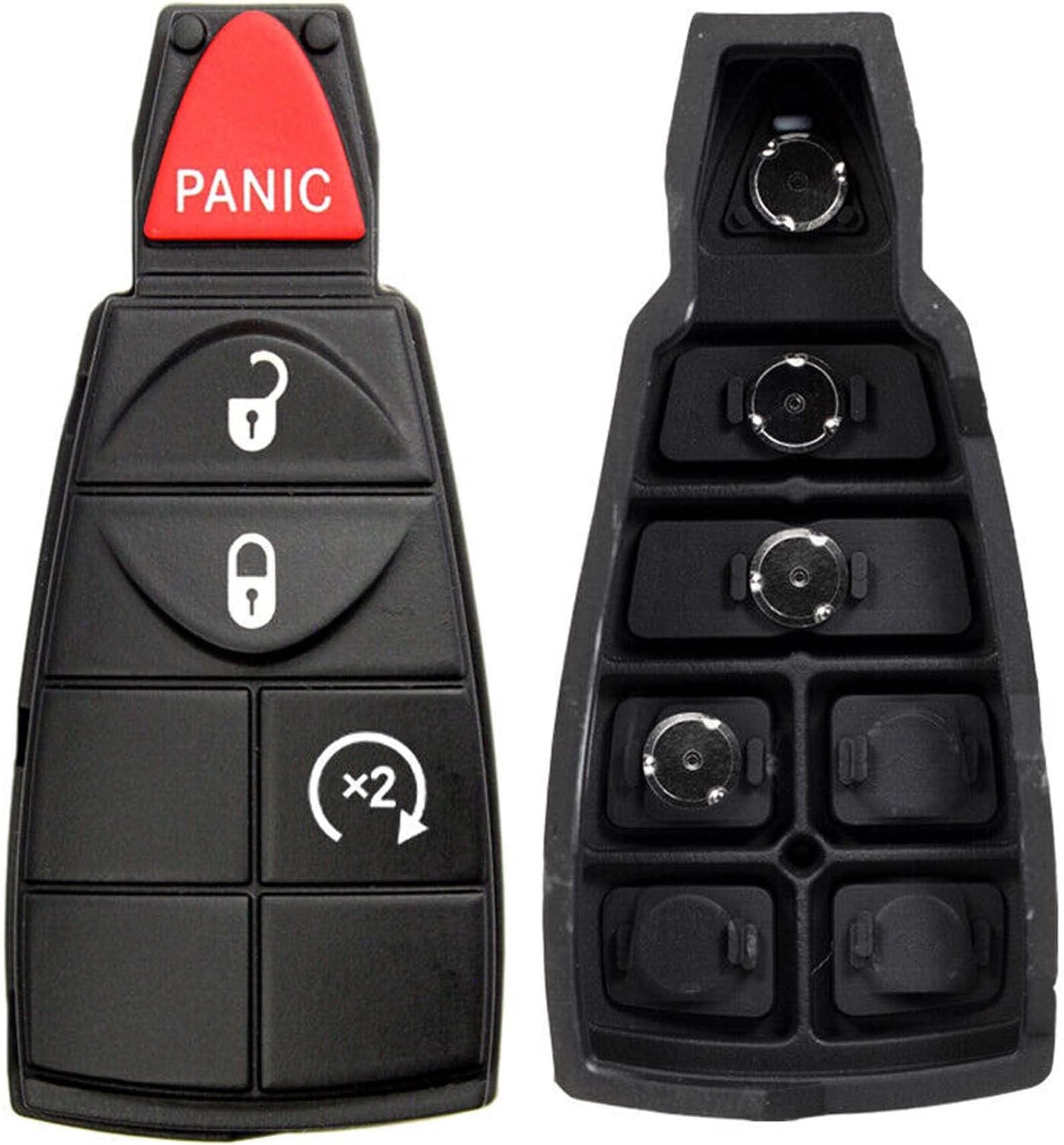 Amazon.com: Aupoko GQ4-53T 4 Buttons Keyless Entry Remote Key Fob ...
