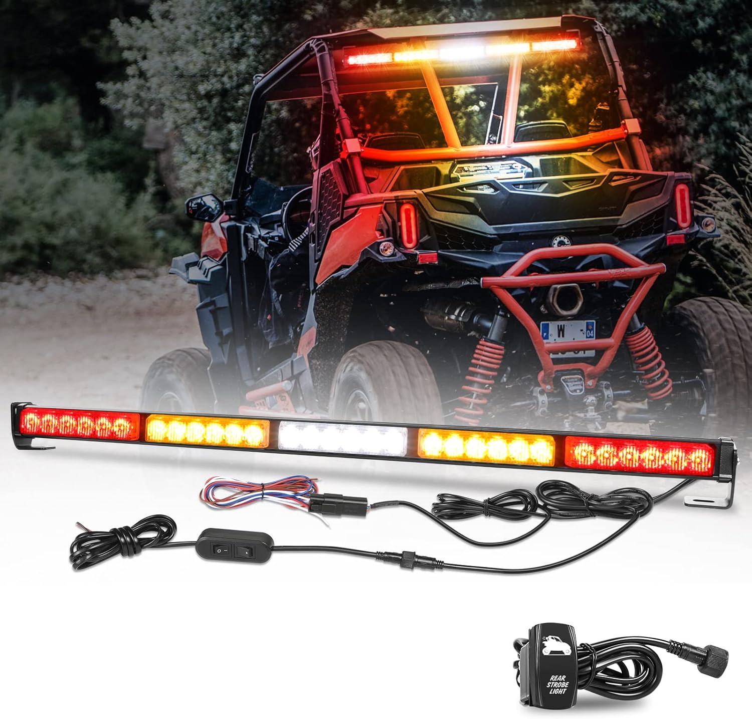 Amazon.com: AKD Part LED Chase Light Bar 30" UTV Rear Chasing Light w ...