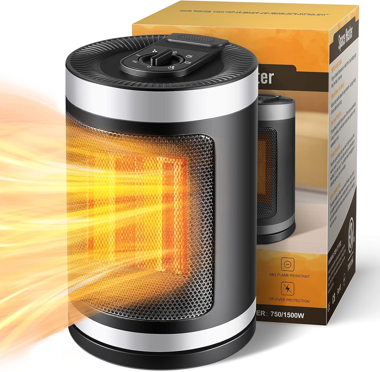 Snapklik.com : W-Dragon Portable Electric Space Heater, 750W/1500W ...