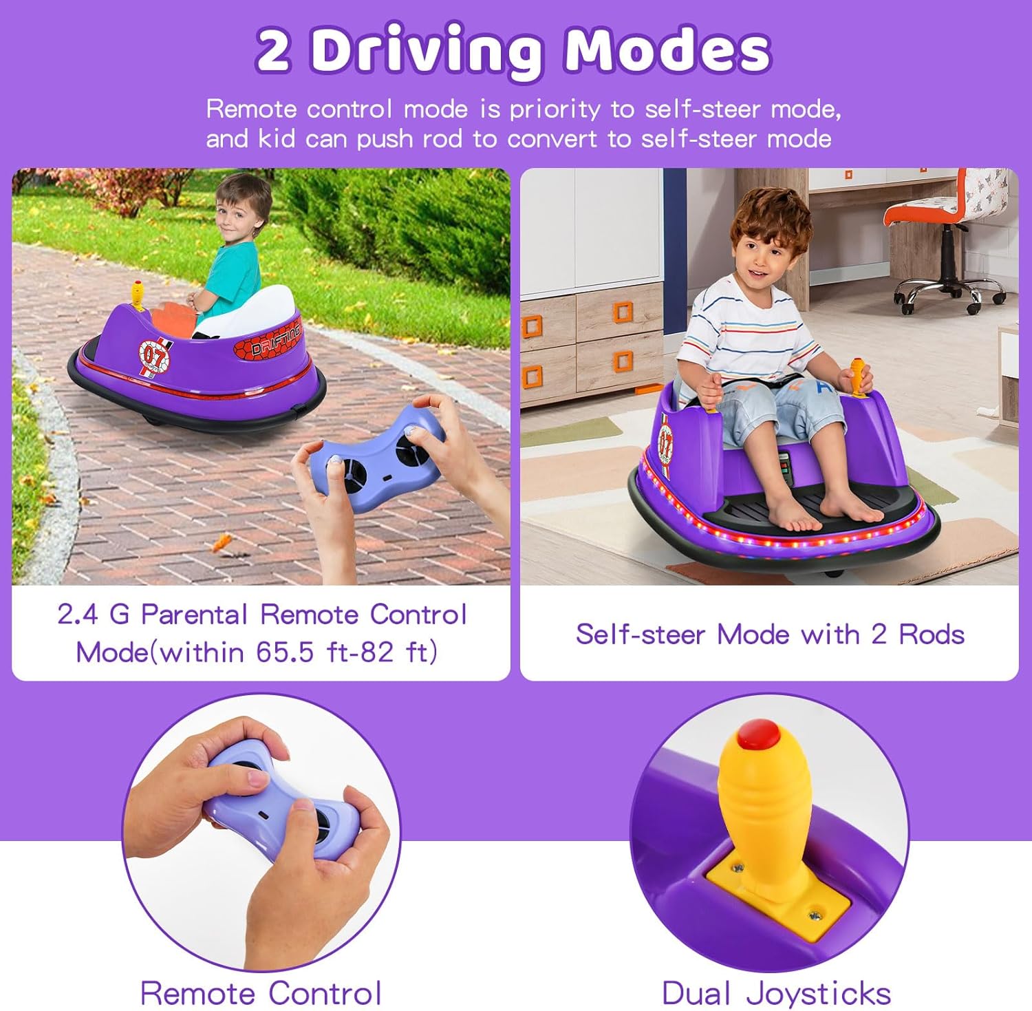 HONEY JOY 12V Toddler Bumper Car Instruction Manual