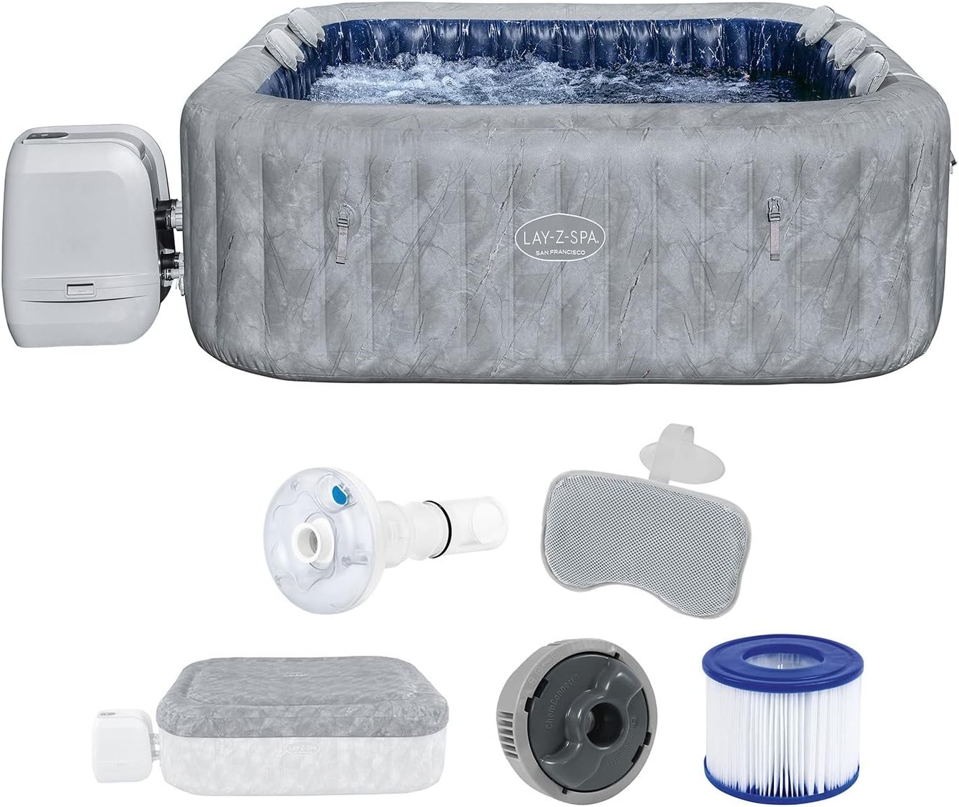 Bestway Lay-Z-SPA San Francisco Hydrojet Pro, 230 x 230 x 71 cm ...