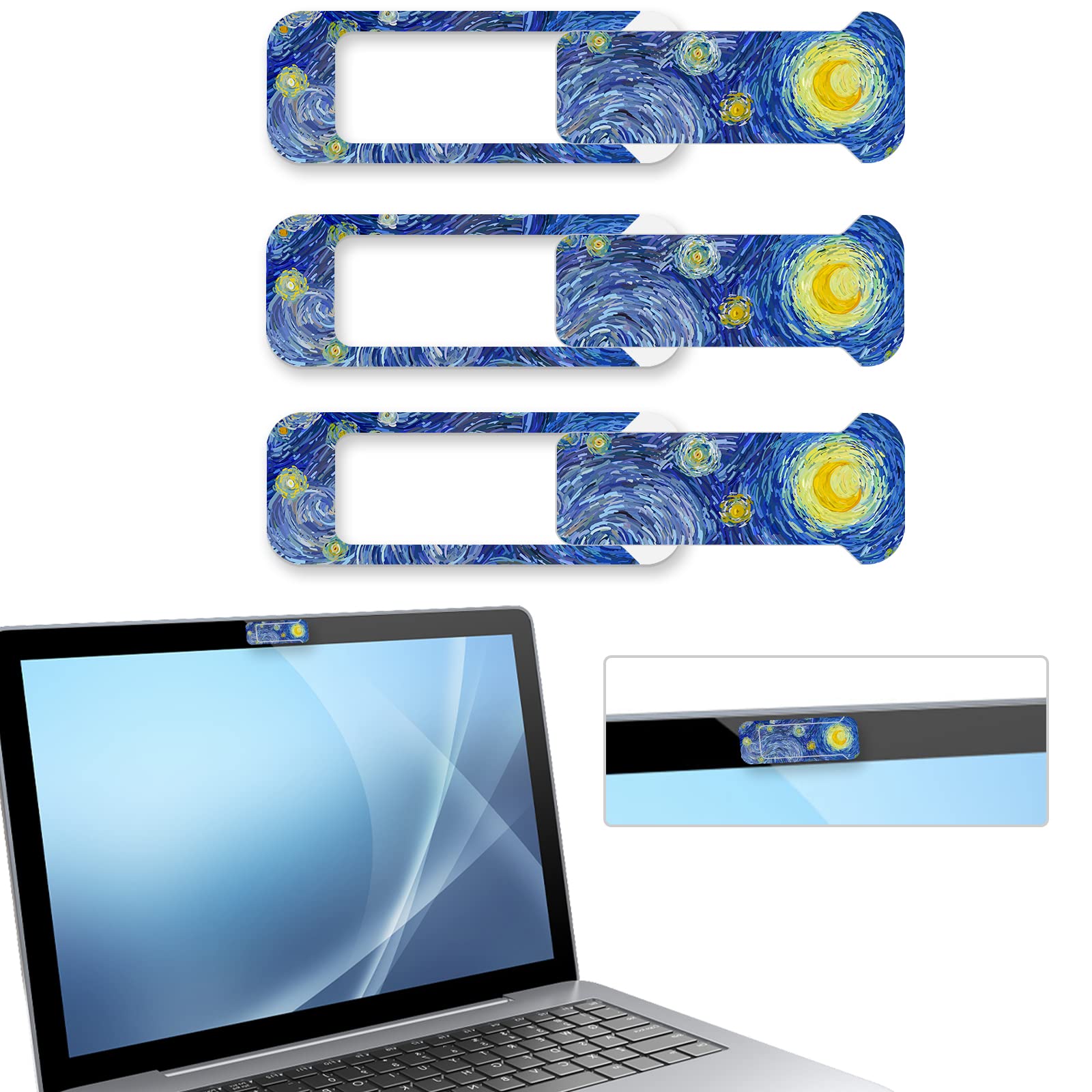 Amazon.com: Webcam Cover, 3 Pieces, Laptop Camera Cover, Privacy ...