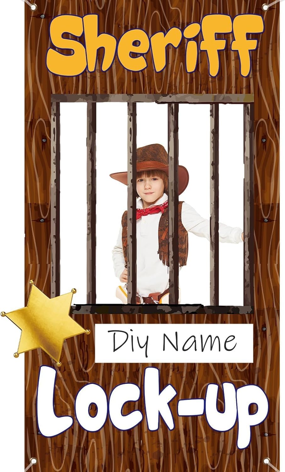 Amazon.com: Fabric Toy Jail Backdrop for Photography Jail Photo Prop ...