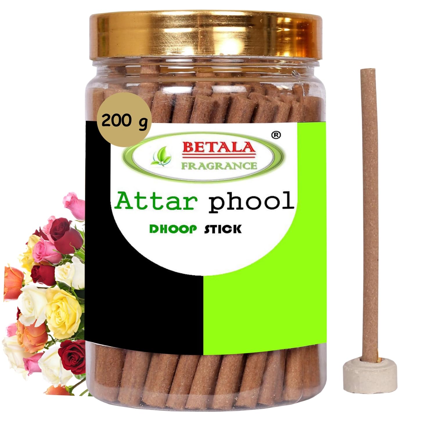 Betala Fragrance Attar Phool Dhup Batti For Puja, Pack of 200 Gm Dhoop ...
