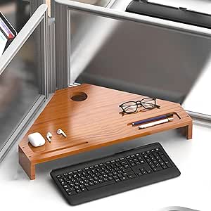 Amazon.com: YANBI Corner Monitor Stand Desktop Lift Monitor Stand w/2 ...