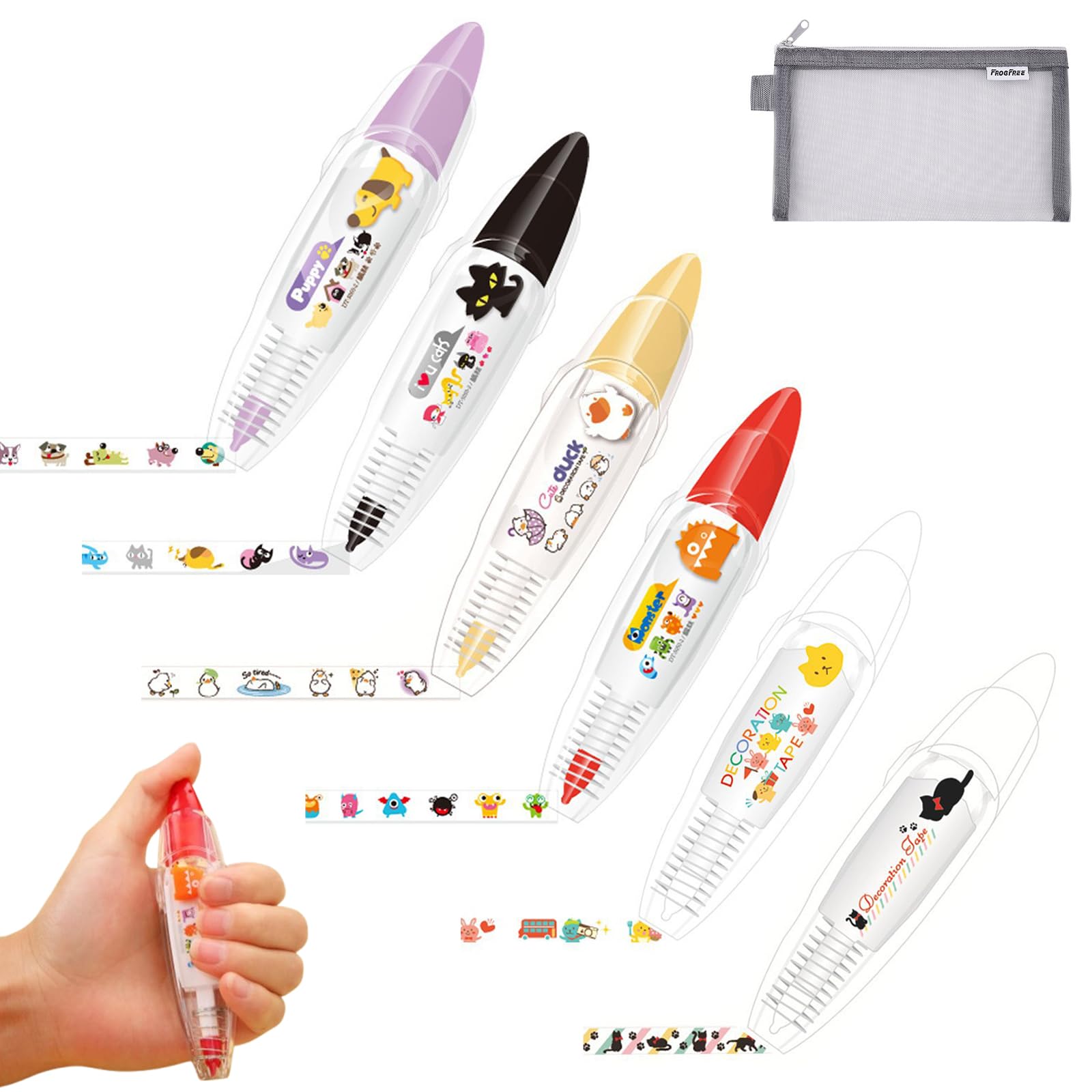 DIY Stationery Pens Humorouis DIY Animal Correction Tape Pens - 14 Cute ...