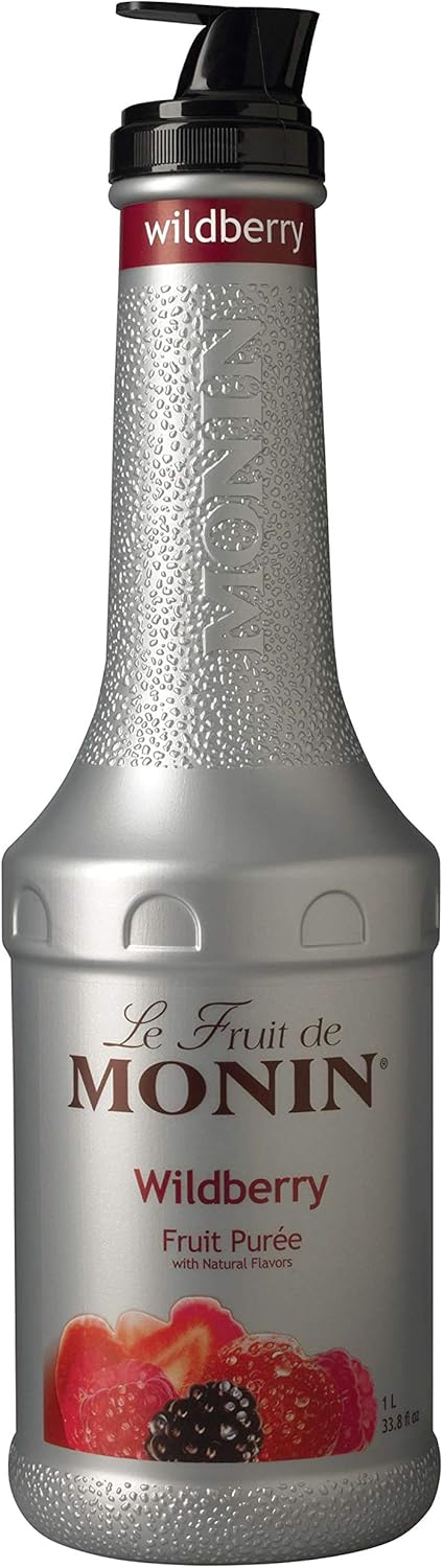 Monin Sirop de purée de fruits sauvages, 1 litre - 4 par boîte ...