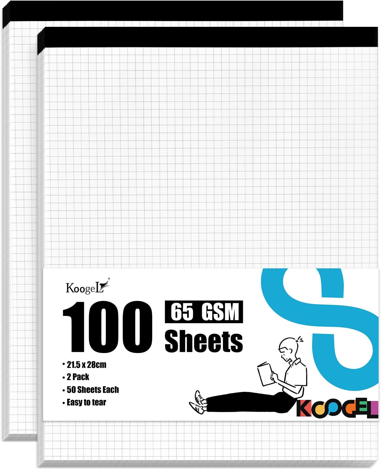A4 Graph Paper Pad Maths 2mm Grid School Homework (1) : Amazon.co.uk ...