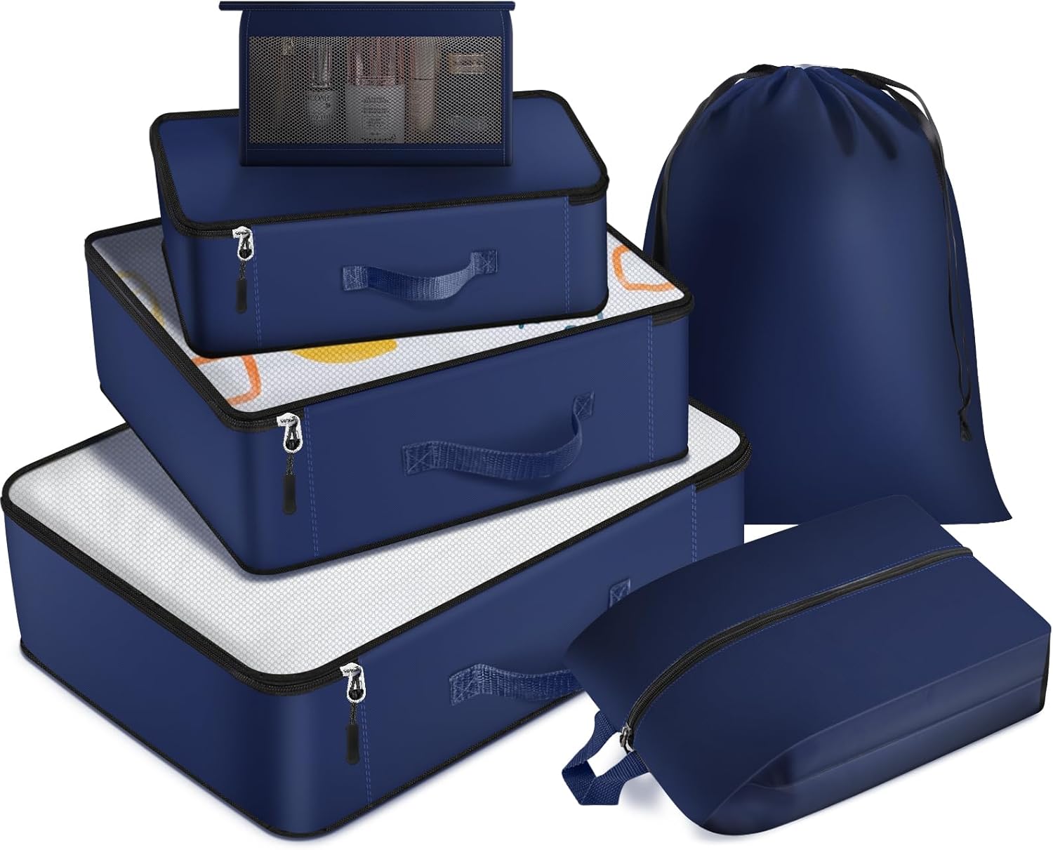 Amazon.com: EpicTotes 6 Set Packing Cubes for Suitcases, Lightweight ...