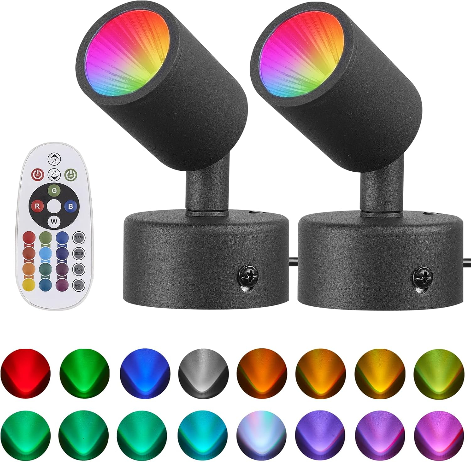 Delbarton 2 Pack LED Spot Lights Indoor Spot Lights Accent Lighting ...