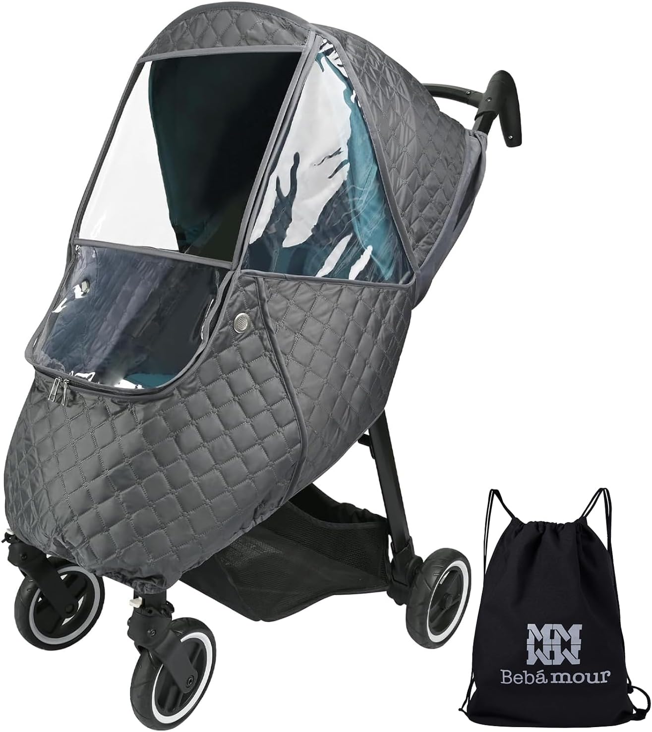Amazon.com : Clear Stroller Rain Cover, Universal Travel Weather Shield ...