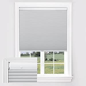 Amazon.com: UrMoon No Tools No Drill Cordless Cellular Shades for ...