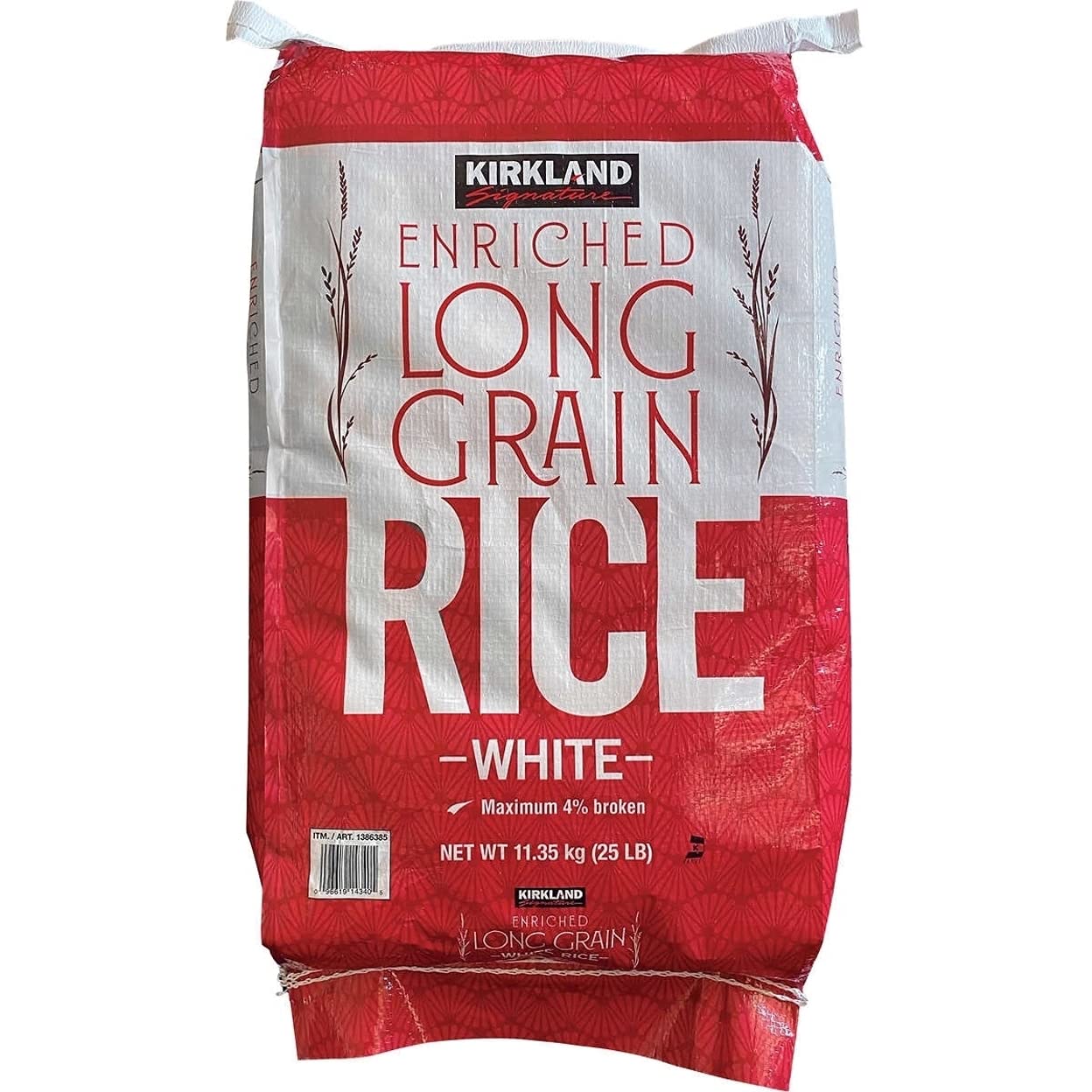 Amazon.com : Kirkland Signature Enriched White Rice, Long Grain, 25 ...