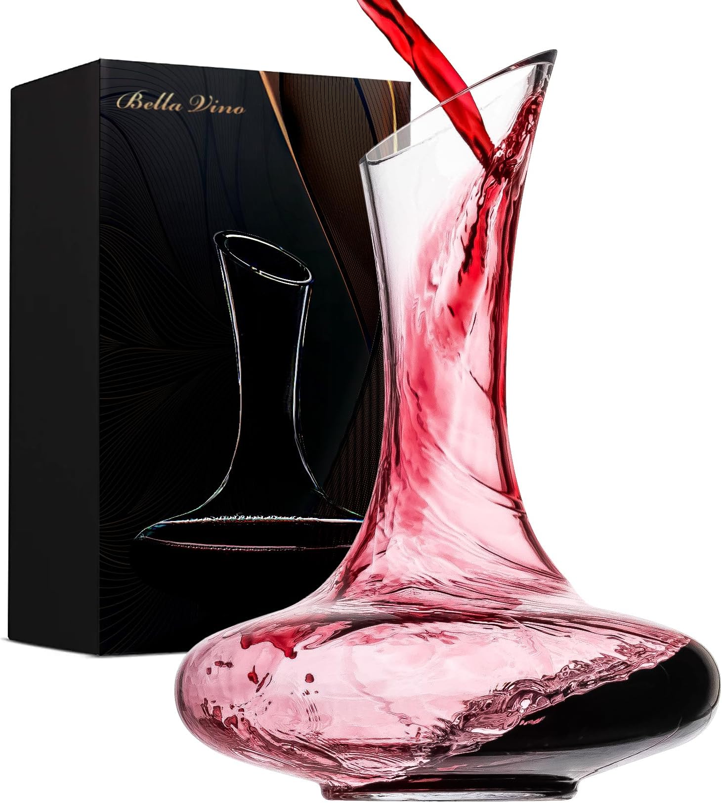 Amazon.com | Culinaire Crystal Glass Wine Decanter White and Red Wine ...