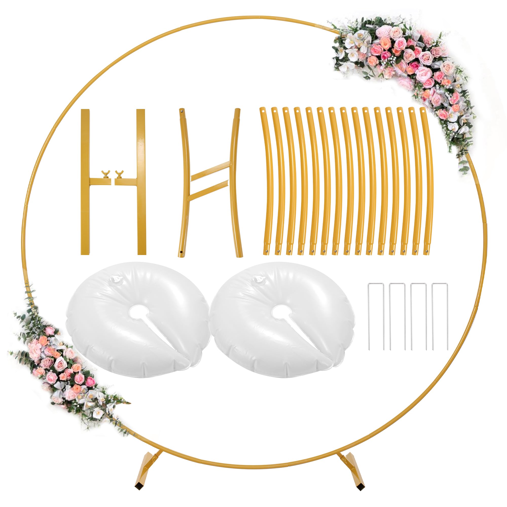 Amazon.com: TRIOSEA 7.2 FT Arch Backdrop Stand, Stable Round Balloon ...