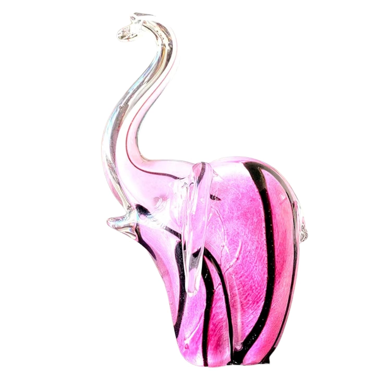 Amazon.com: Crystal Glass Elephant Figurine Table Glass Sculpture ...
