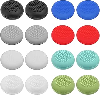 16 Pieces Joystick Cap, Silicone Thumb Grip Stick Cap Cover Compatible ...