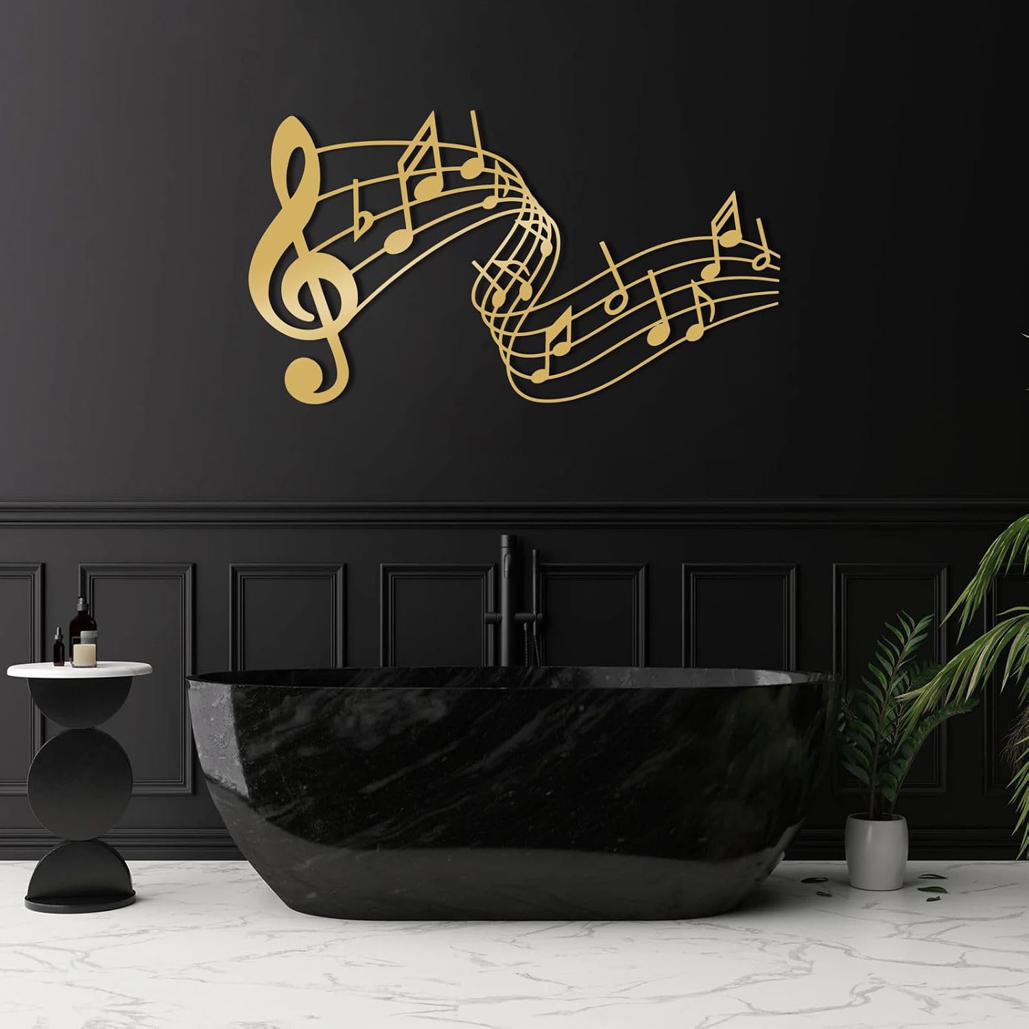 Amazon.com: YDONVTI Music Notes Metal Wall Decor, Metal Wall Decor ...
