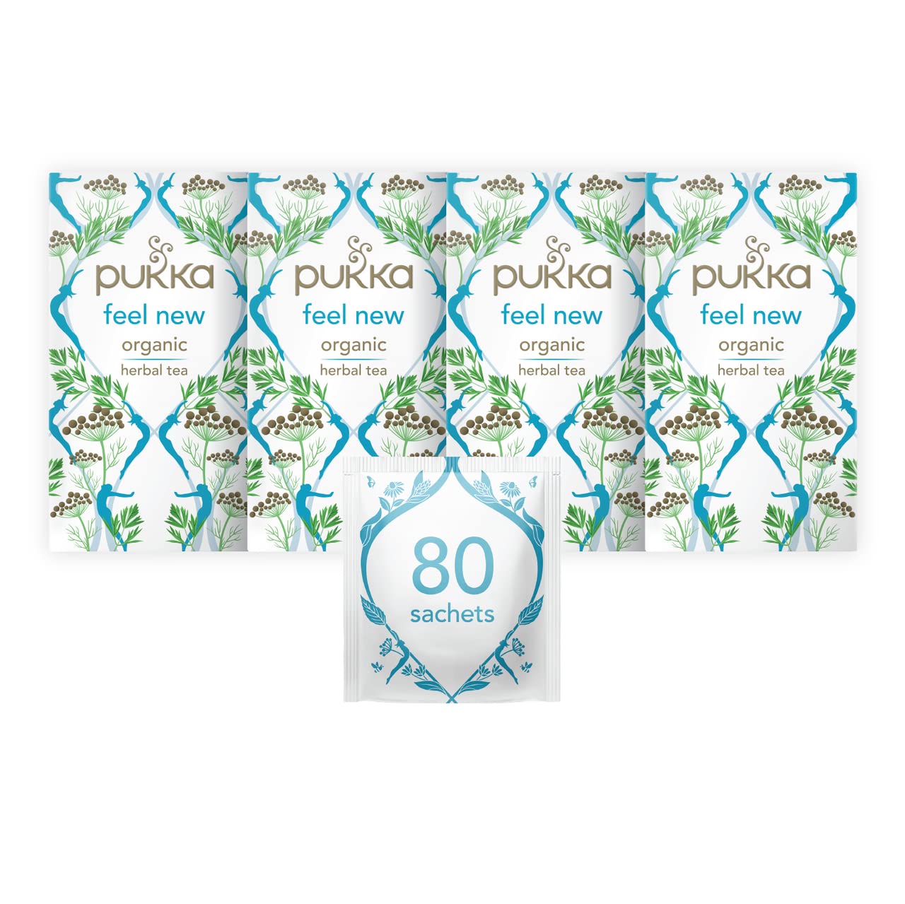 Pukka Herbs | Feel New Organic Herbal Tea Box | Tea Infusion With ...