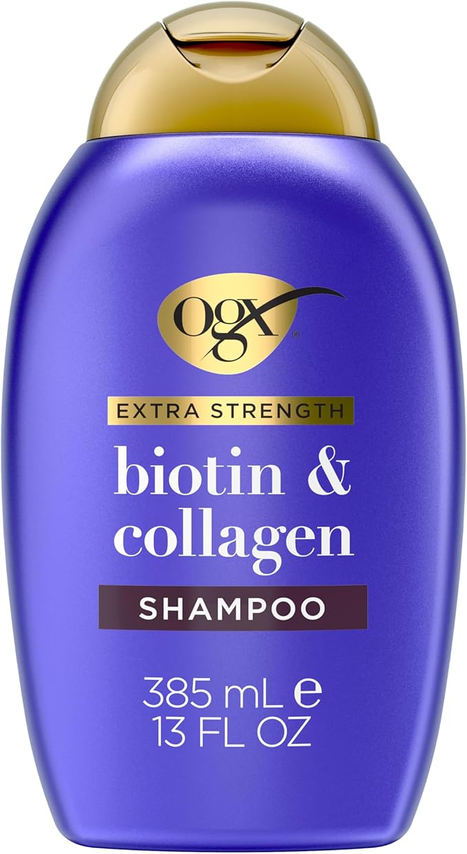 Ogx Extra Strength Extra Volume + Biotin & Collagen Shampoo For Fine ...