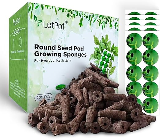 Amazon.com : LETPOT 200 Pcs Seed Pod Kits, Replacement Root Growth ...