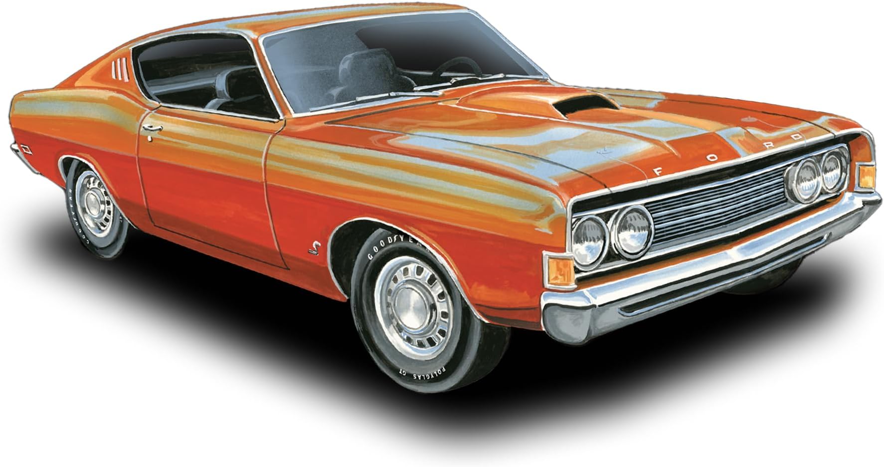 Amazon.com: Revell 14534 1970 Ford Torino Cobra 1:25 Scale 128-Piece ...