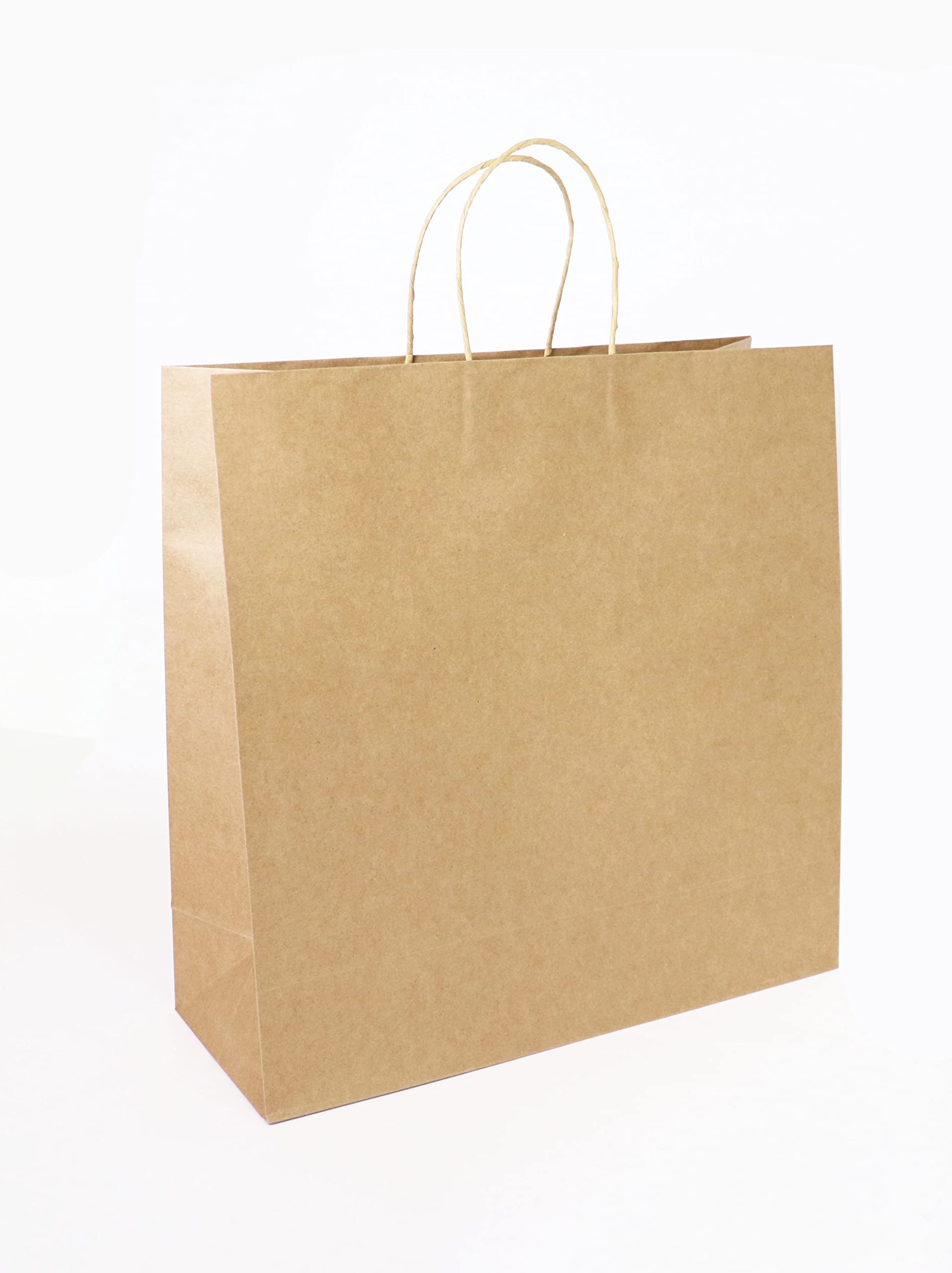 QBQBAG Brown Kraft paper bag with handle 16x6x16 inches Gift bags ...