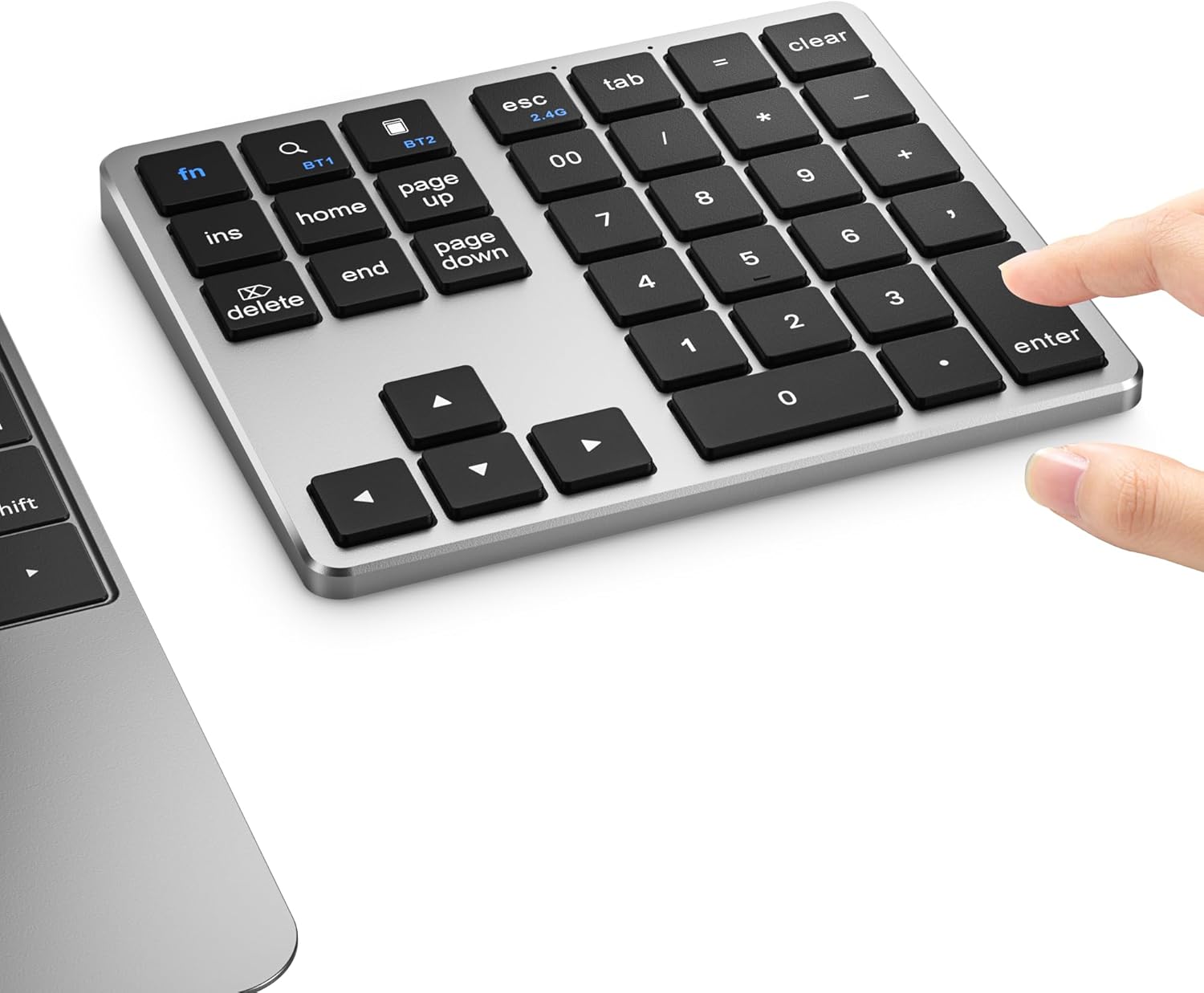 Amazon.com: JPHTEK Bluetooth Number Pad and 2.4 Wireless Numeric Keypad ...