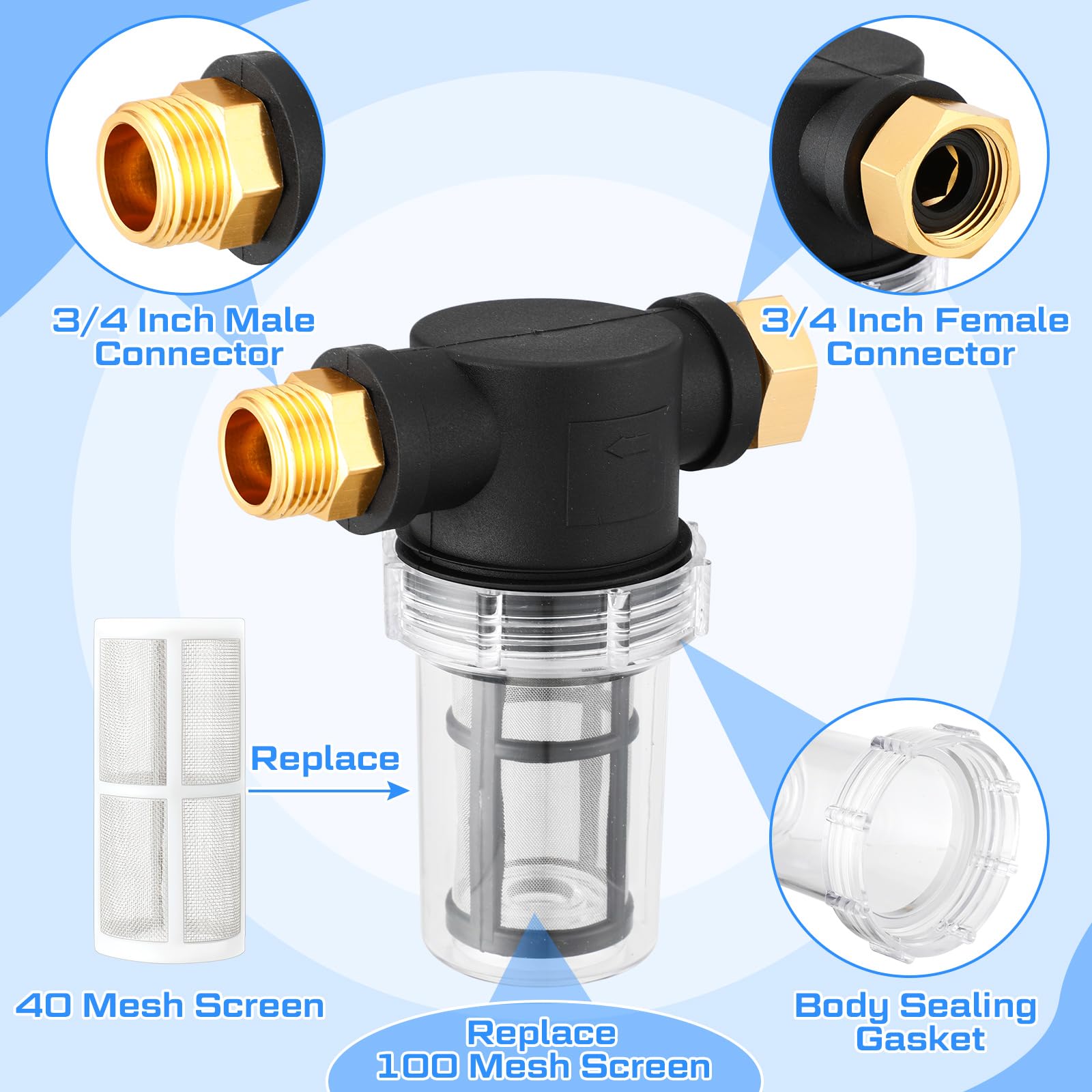 Snapklik.com : Retisee Washing Machine Water Filter Water Hose Filter ...